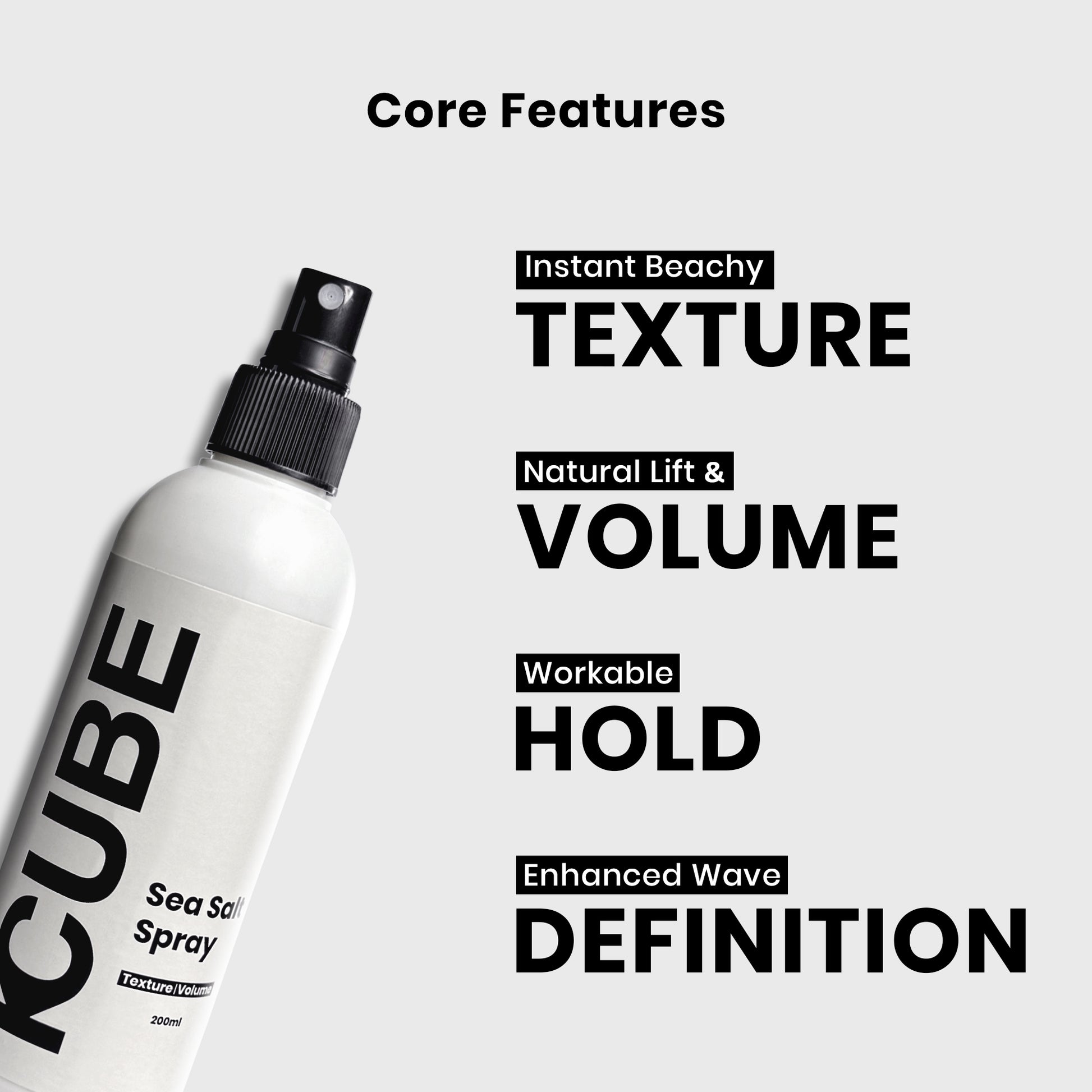 BEST SEA SALT SPRAY in PAKISTAN- Texture | Volume - 200ml – KCUBE